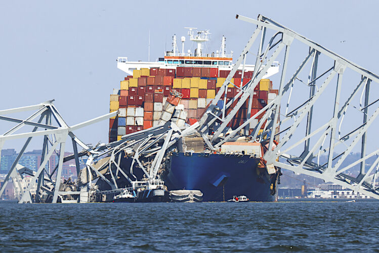 Crews at bridge collapse continue work of removing twisted steel | News ...